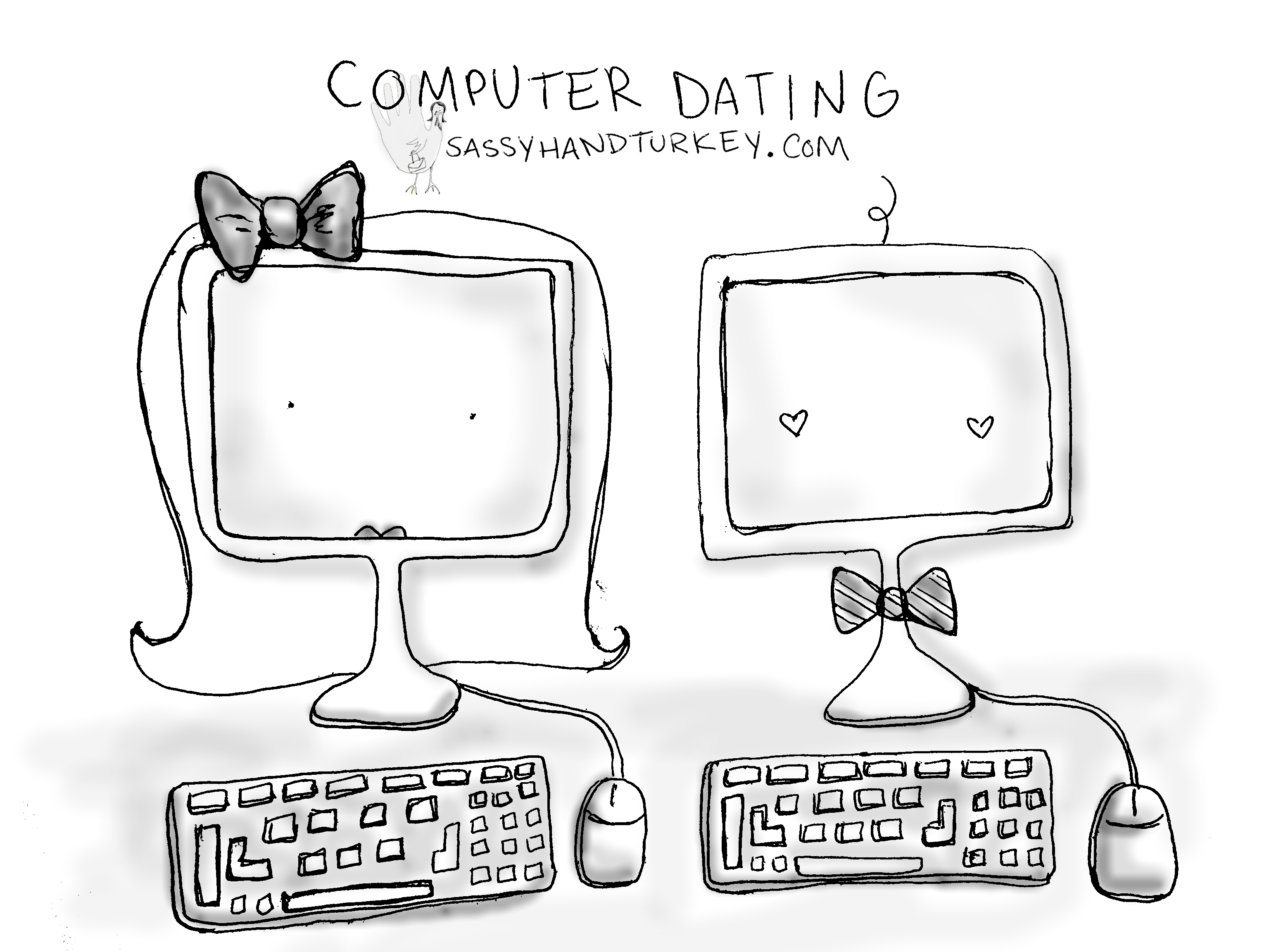 Computer Dating | SASSY HAND TURKEY